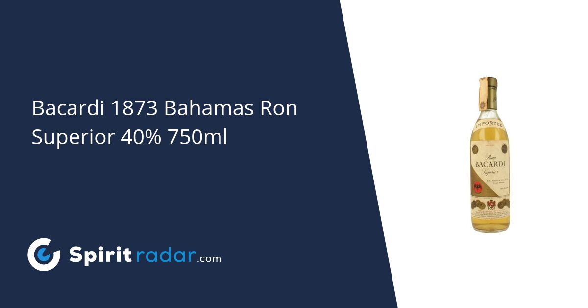 Bacardi 1873 Bahamas Ron Superior 40% 750ml - Spirit Radar