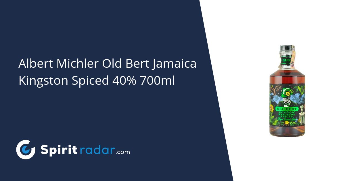 Albert Michler Old Bert Jamaica Kingston Spiced 40% 700ml - Spirit Radar