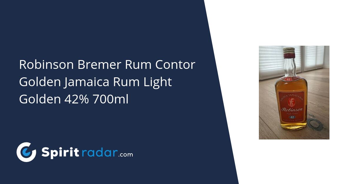Robinson Bremer Rum Contor Golden Jamaica Rum Light Golden 42% 700ml ...