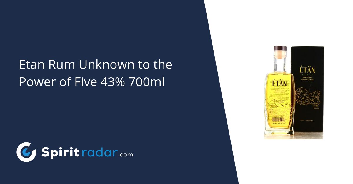 Etan Rum to the Power of Five 43% 700ml - Spirit Radar