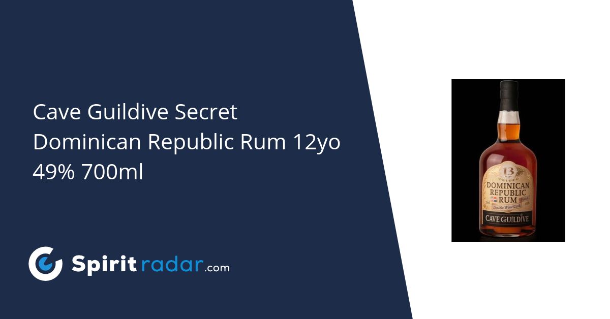Cave Guildive Secret Dominican Republic Rum 12yo 49% 700ml - Spirit Radar