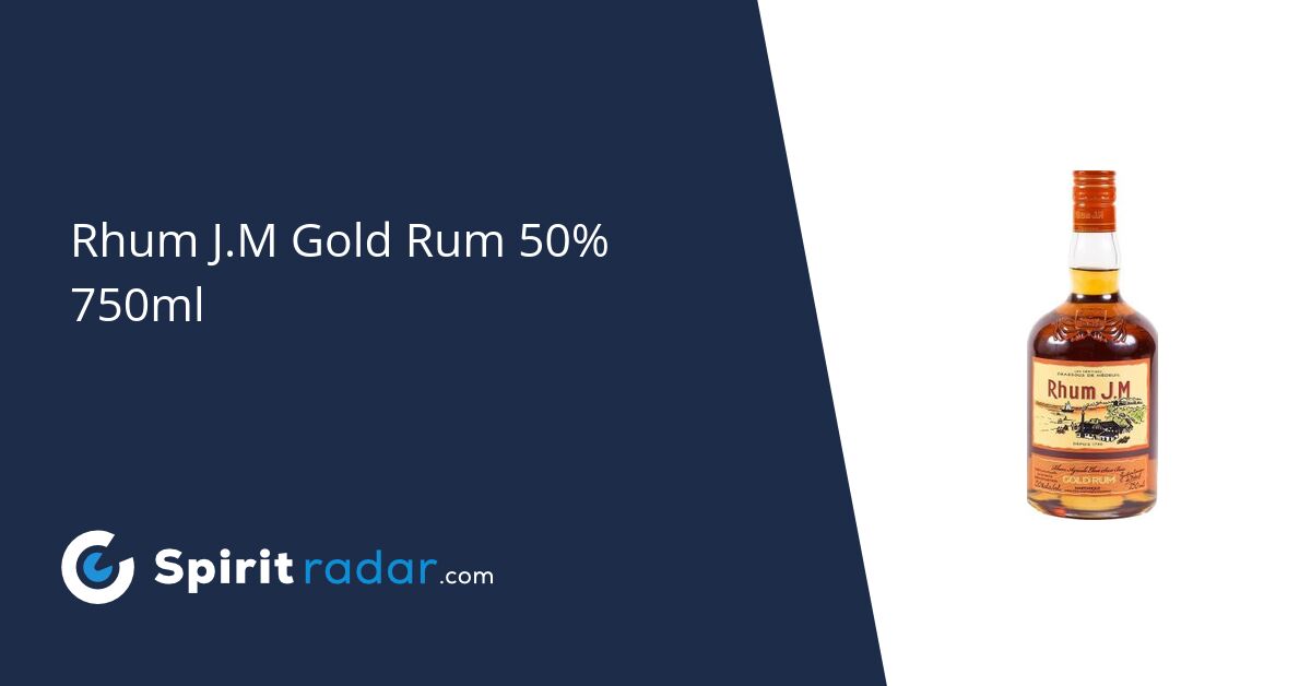 Rhum J.M Gold Rum 50% 750ml - Spirit Radar