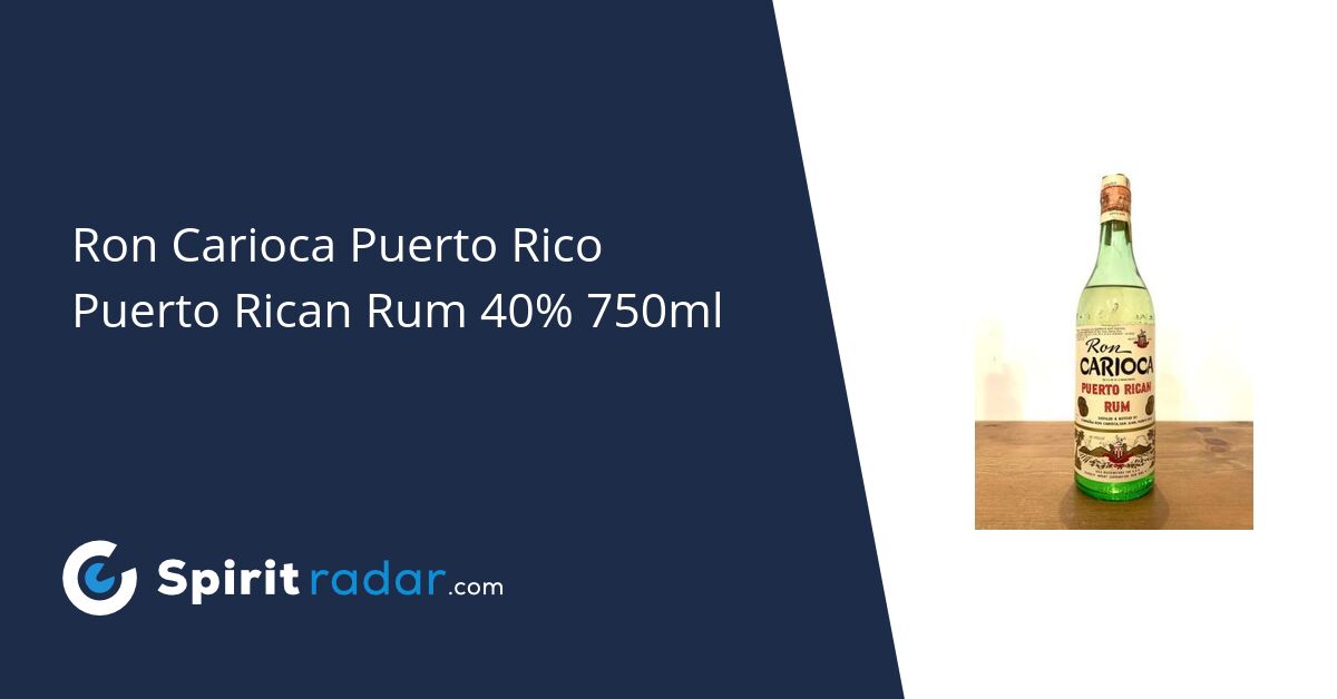 Ron Carioca Puerto Rico Puerto Rican Rum 40% 750ml - Spirit Radar