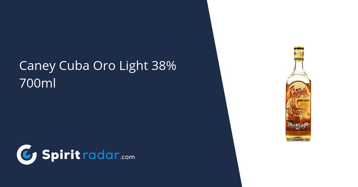 Caney Cuba Oro Light 38% 700ml - Spirit Radar