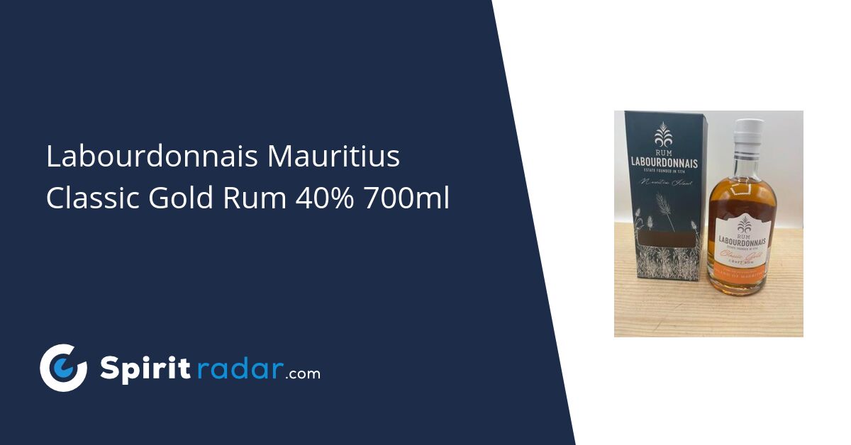 Labourdonnais Mauritius Classic Gold Rum 40% 700ml - Spirit Radar