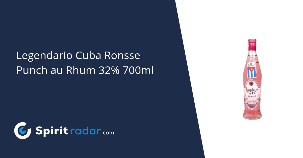 Legendario Cuba Ronsse Punch au Rhum 32% 700ml - Spirit Radar