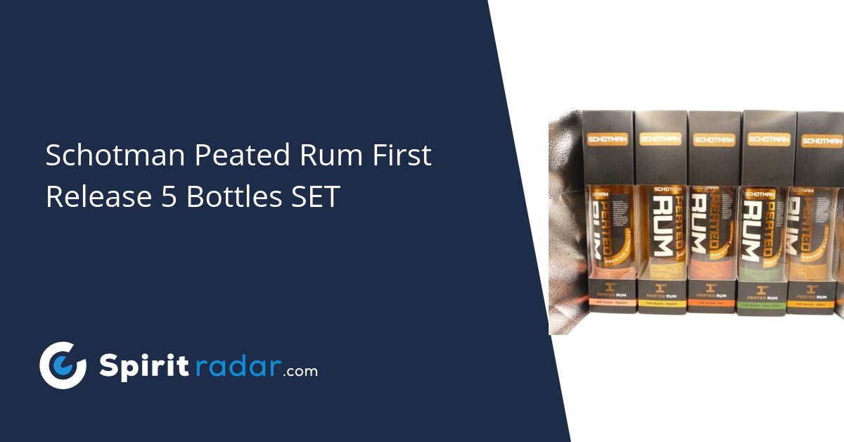 Schotman Peated Rum First Release 5 Bottles SET - Spirit Radar
