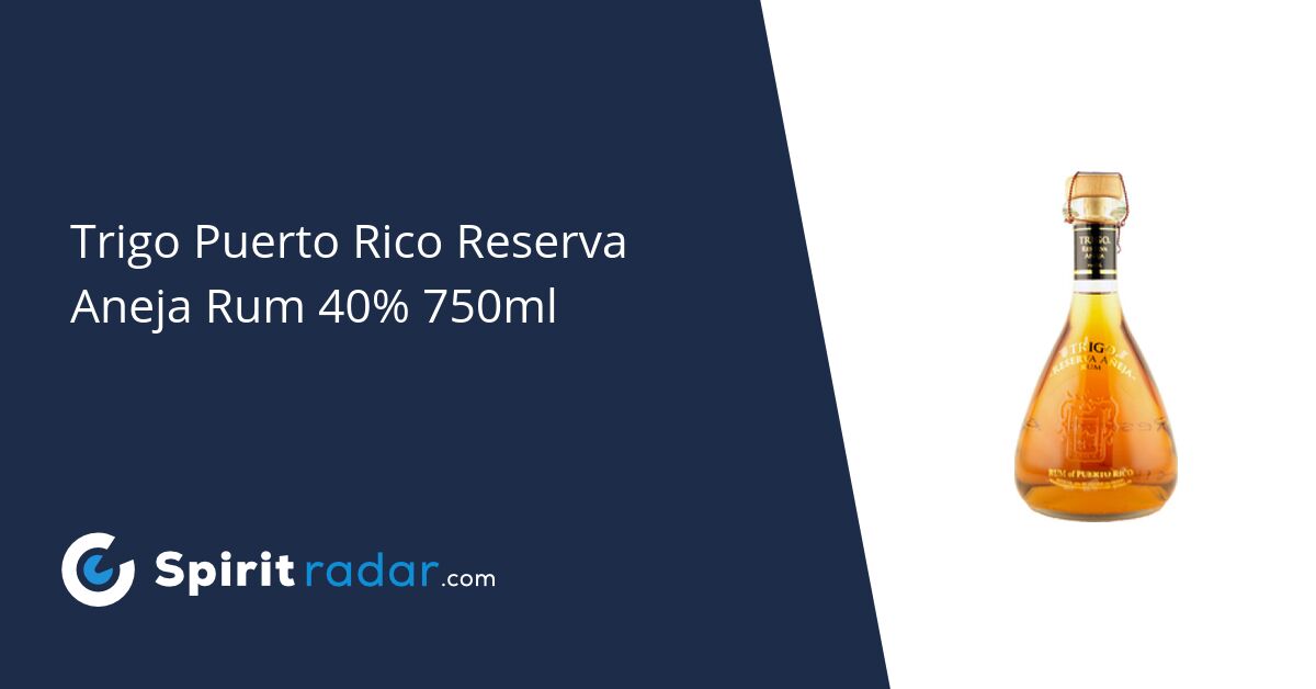 Trigo Puerto Rico Reserva Aneja Rum 40% 750ml - Spirit Radar