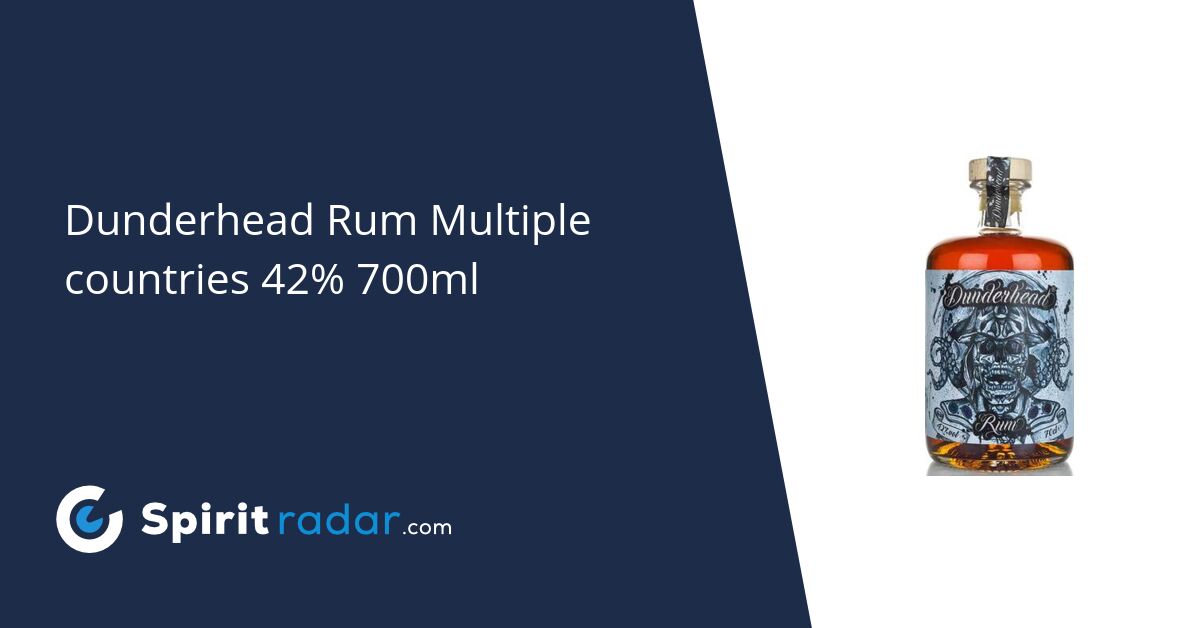 Dunderhead Rum 42% 700ml - Spirit Radar