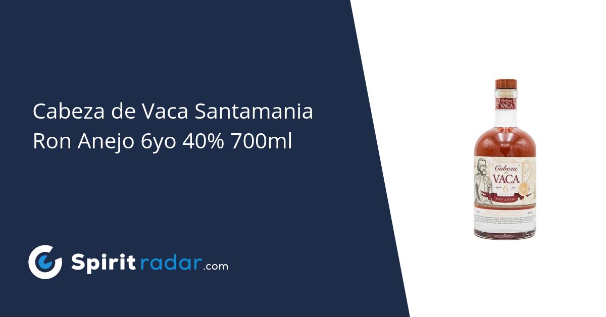 Cabeza de Vaca Santamania Ron Anejo 6yo 40% 700ml - Spirit Radar