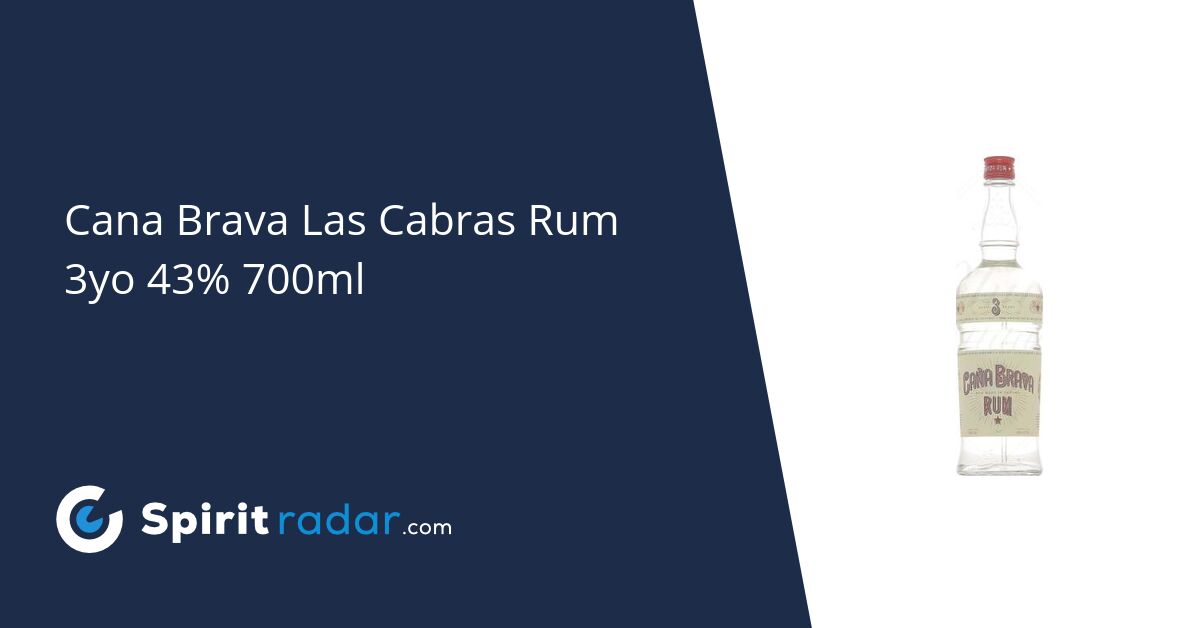 Cana Brava Las Cabras Rum 3yo 43% 700ml - Spirit Radar