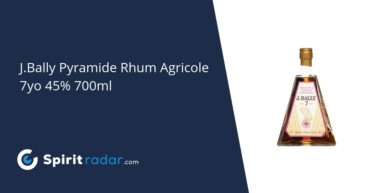 J.Bally Pyramide Rhum Agricole 7yo 45% 700ml - Spirit Radar