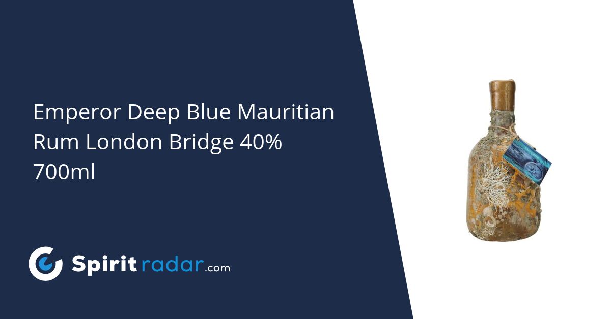 Emperor Deep Blue Mauritian Rum London Bridge Sauternes Finish 40% ...