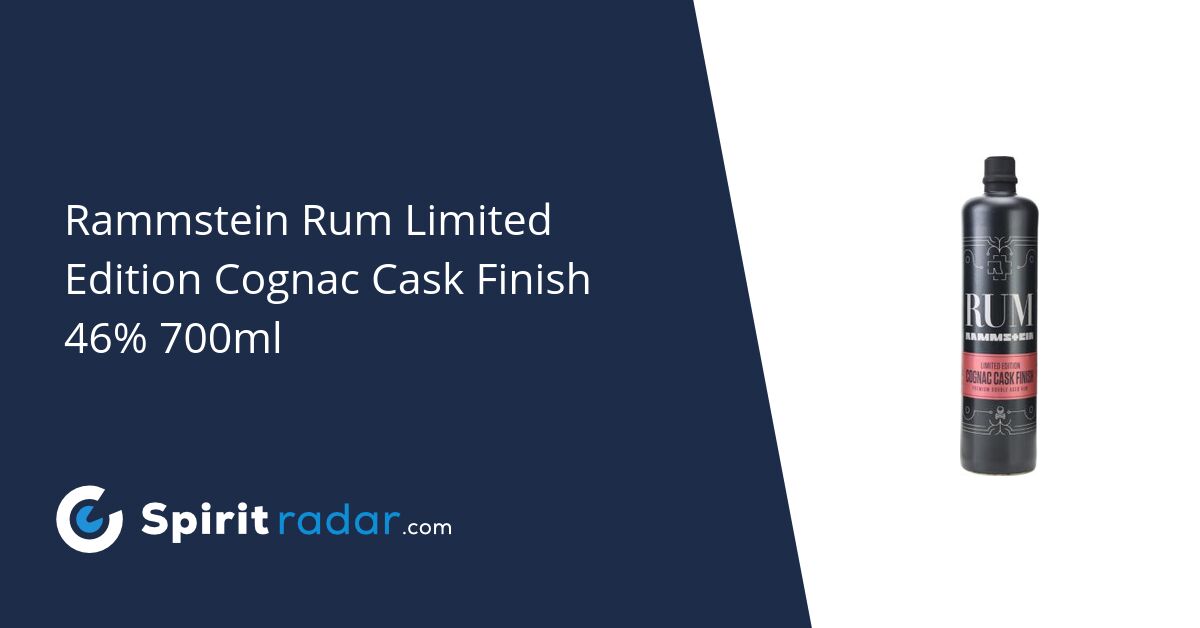 Rammstein Rum Limited Edition Cognac Cask Finish 46% 700ml - Spirit Radar