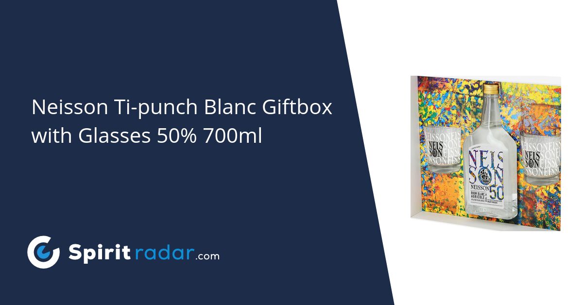 Neisson Ti Punch Blanc Giftbox with Glasses 50% 700ml - Spirit Radar