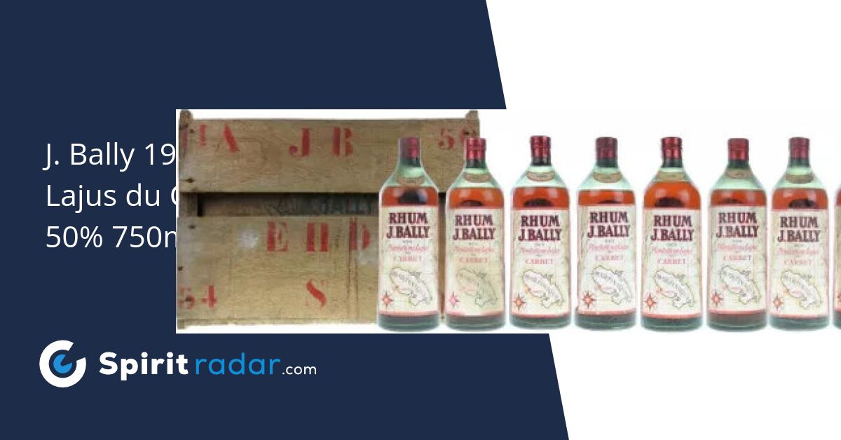 J. Bally 1939 des Plantations Lajus du Carbet 12 Bottles Set 50% 750ml - Spirit Radar