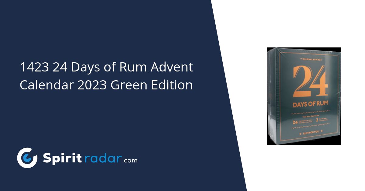 1423 24 Days of Rum Advent Calendar 2023 Green Edition - Spirit Radar
