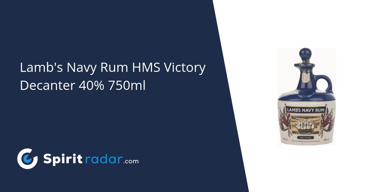 Lamb's Navy Rum HMS Victory Decanter 40% 750ml - Spirit Radar