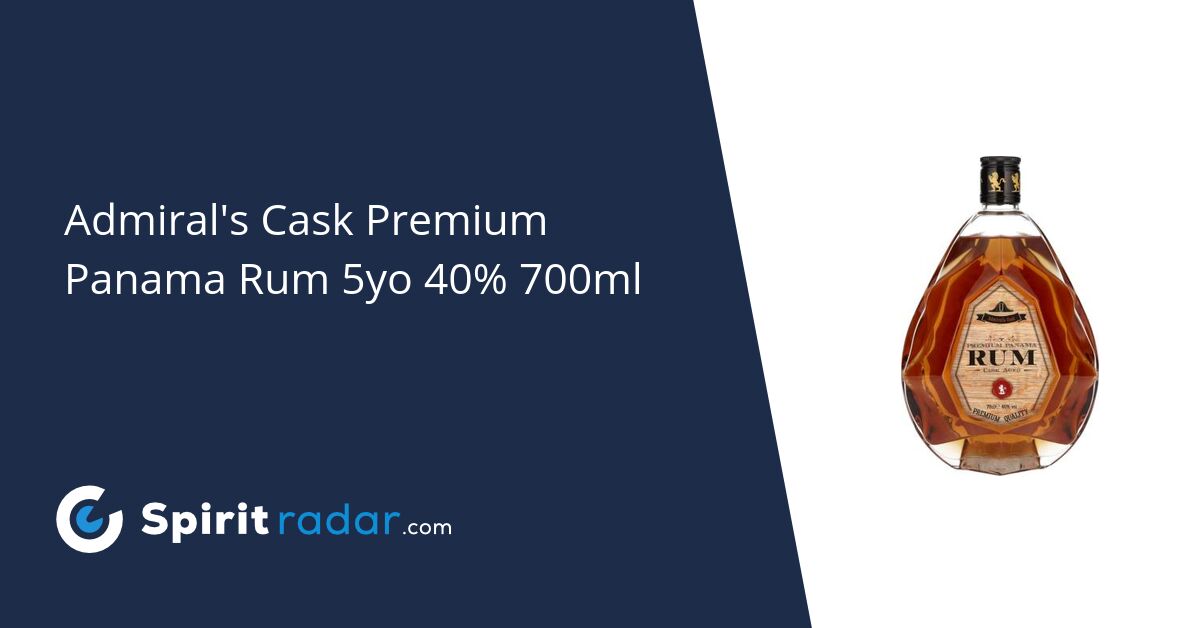 Admiral's Cask Premium Panama Rum 5yo 40% 700ml - Spirit Radar