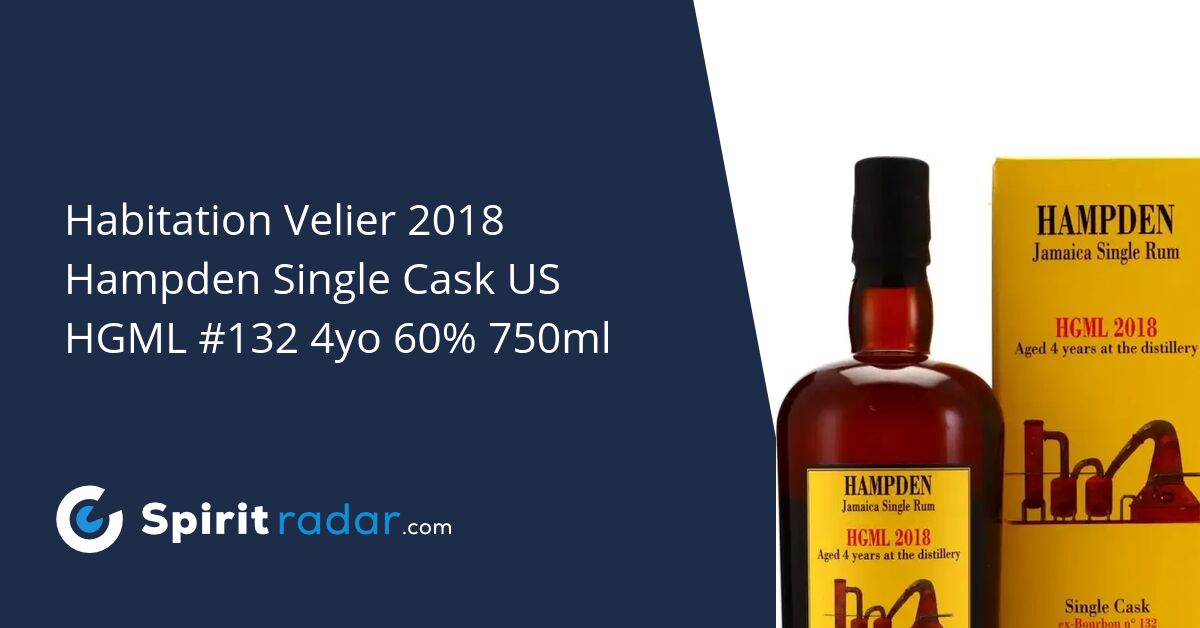 Habitation Velier 2018 Hampden Single Cask US HGML #132 4yo 60% 750ml - Spirit Radar