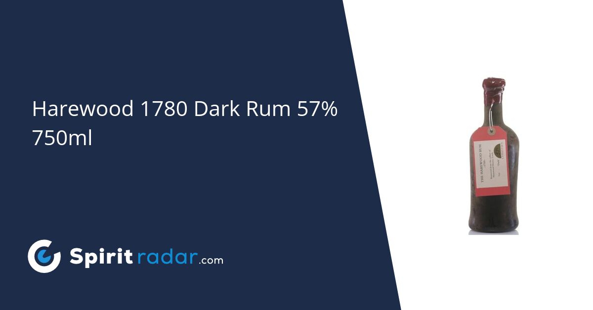 Harewood 1780 Dark Rum 57% 750ml - Spirit Radar