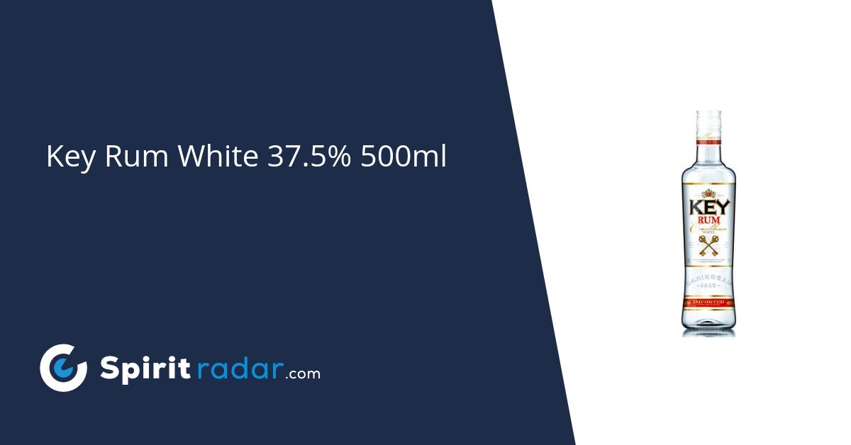 Key Rum White 37.5% 500ml - Spirit Radar