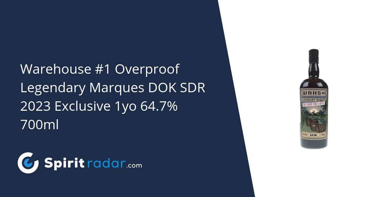 Warehouse #1 Overproof Legendary Marques DOK SDR 2023 Exclusive 1yo 64. ...