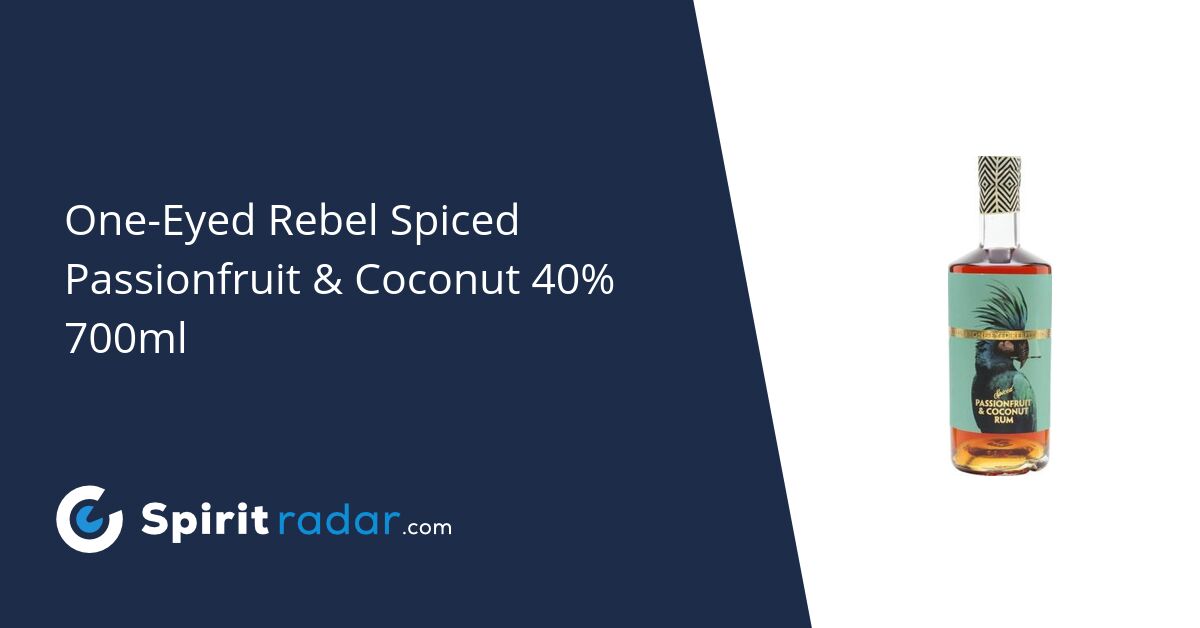One-Eyed Rebel Spiced Passionfruit & Coconut 40% 700ml - Spirit Radar