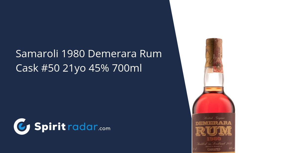 Samaroli 1980 Demerara Rum Cask #50 21yo 45% 700ml - Spirit Radar