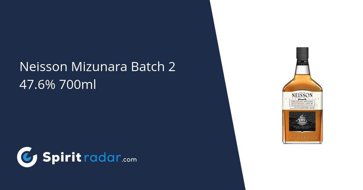 Neisson Mizunara Batch 2 47.6% 700ml - Spirit Radar