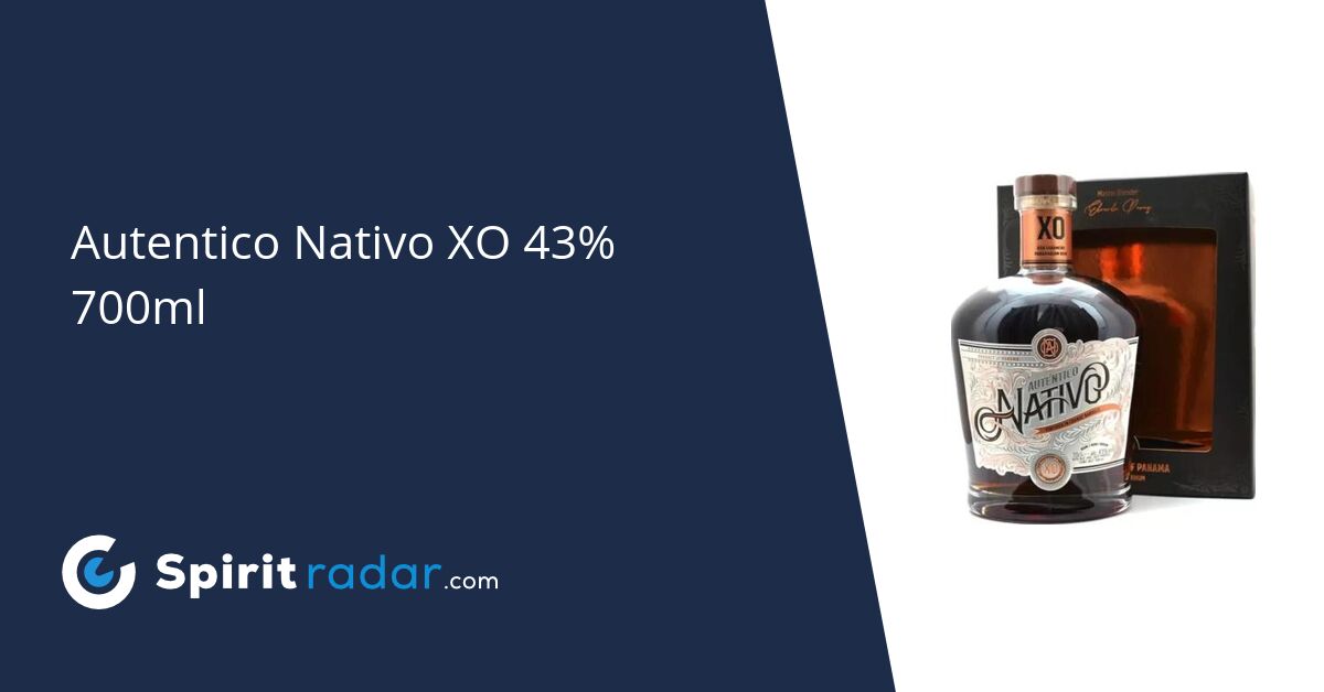 Autentico Nativo XO 43% 700ml - Spirit Radar