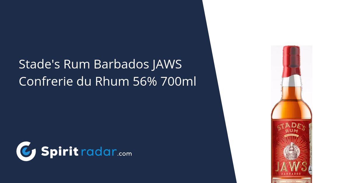 Stade's Rum JAWS Confrerie du Rhum 56% 700ml - Spirit Radar