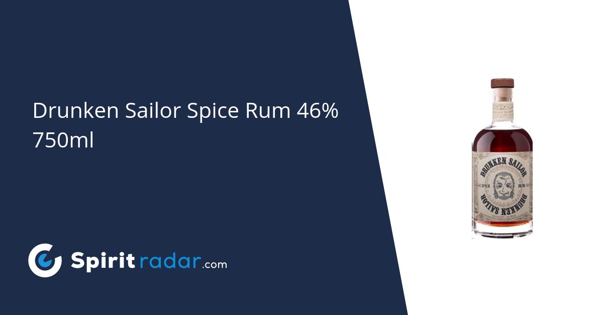 Drunken Sailor Spice Rum 46% 750ml - Spirit Radar