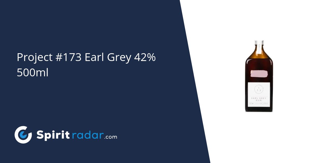 Project #173 Earl Grey 42% 500ml - Spirit Radar