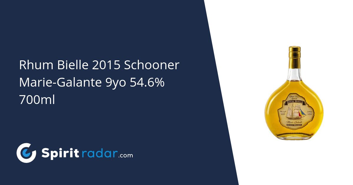 Rhum Bielle 2015 Schooner Marie-Galante 9yo 54.6% 700ml - Spirit Radar