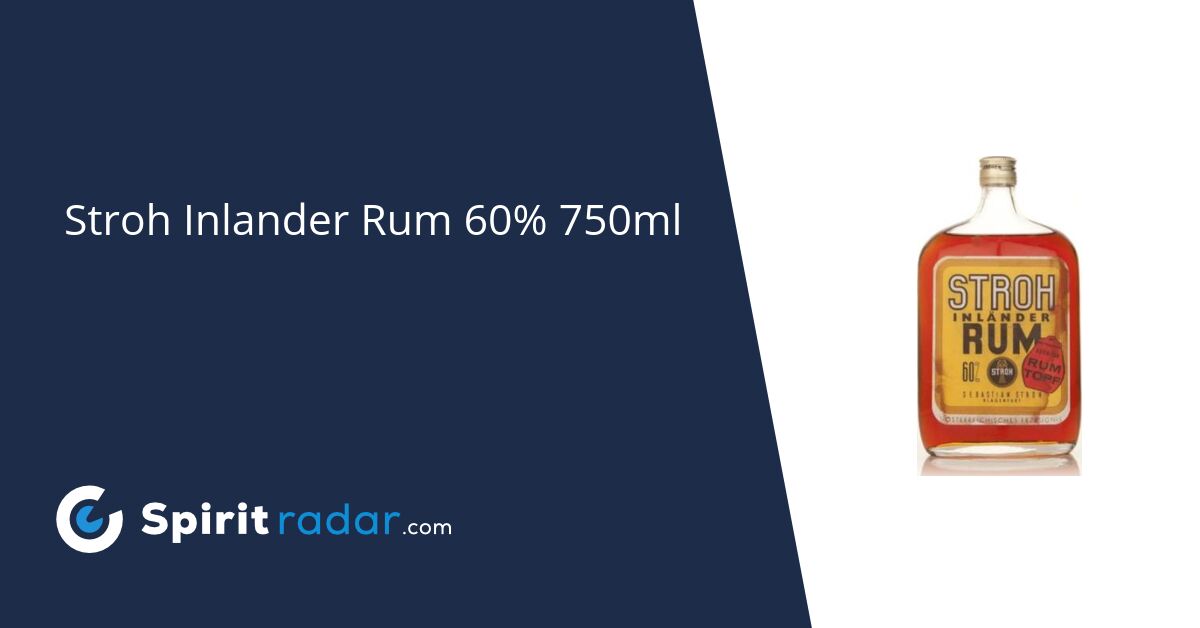 Stroh Inlander Rum 60% 750ml - Spirit Radar