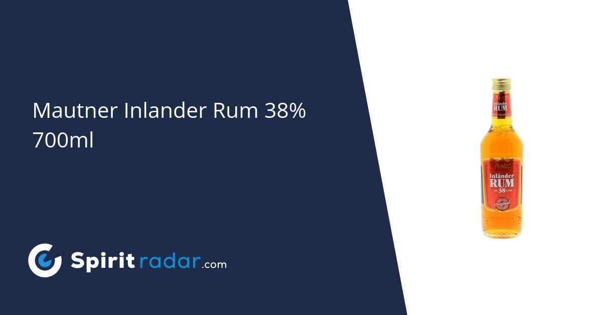 Mautner Inlander Rum 38% 700ml - Spirit Radar