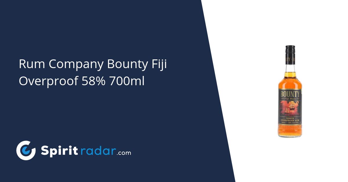 Rum Company Bounty Fiji Overproof 58% 700ml - Spirit Radar