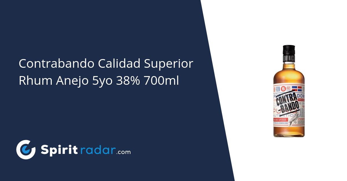 Contrabando Calidad Superior Rhum Anejo 5yo 38% 700ml - Spirit Radar