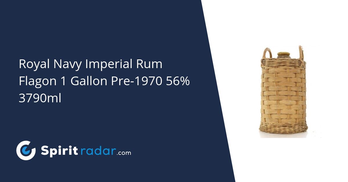 Royal Navy Imperial Rum Flagon 1 Gallon Pre-1970 56% 3790ml - Spirit Radar