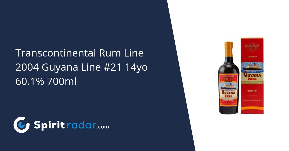 Transcontinental Rum Line 2004 Guyana Line #21 14yo 60.1% 700ml ...