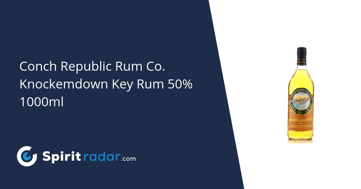 Conch Republic Rum Co. Knockemdown Key Rum 50% 1000ml - Spirit Radar