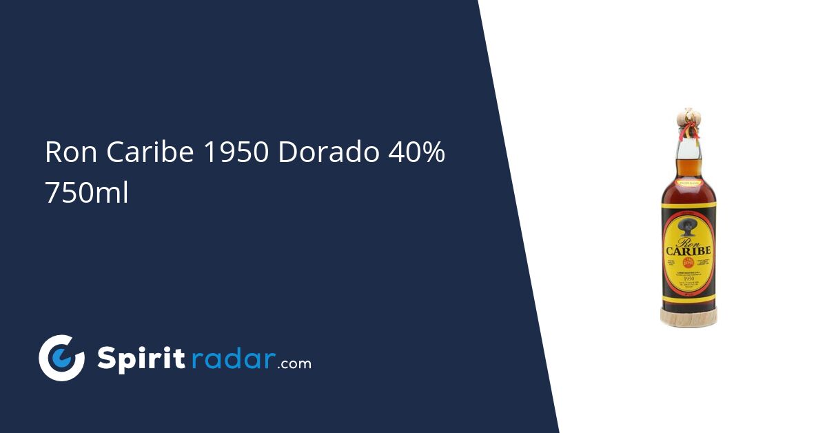 Ron Caribe 1950 Dorado 40% 750ml - Spirit Radar