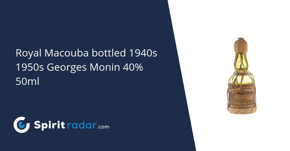Royal Macouba Georges Monin 40% 50ml - Spirit Radar