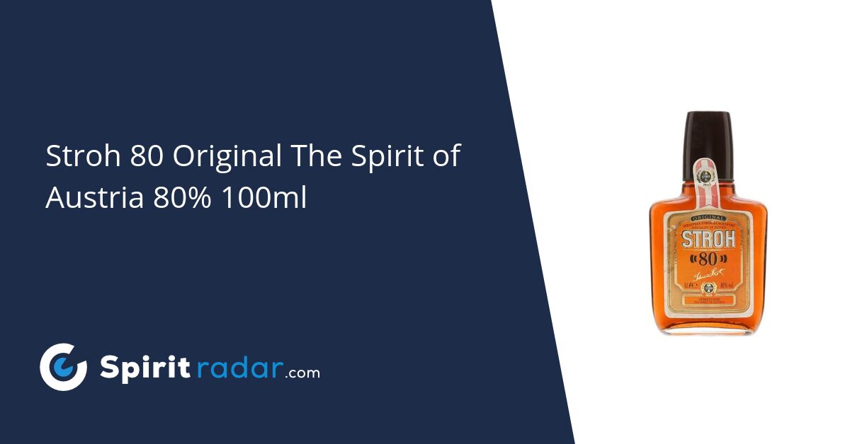 Stroh 80 Original The Spirit of Austria 80% 100ml - Spirit Radar