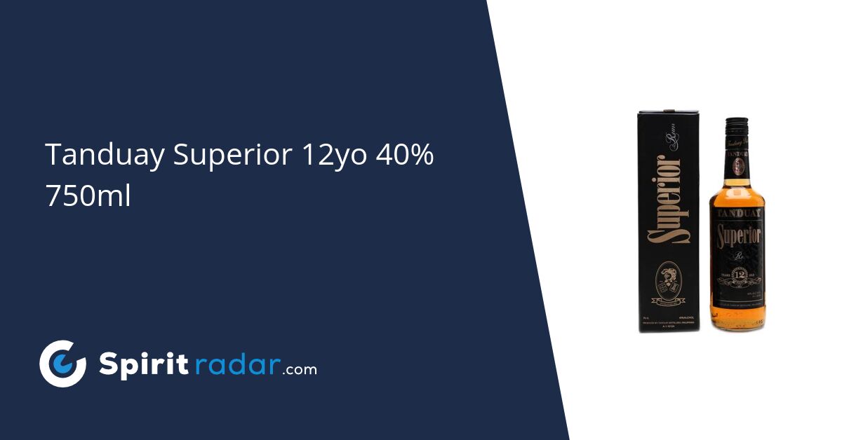 Tanduay Superior 12yo 40% 750ml - Spirit Radar