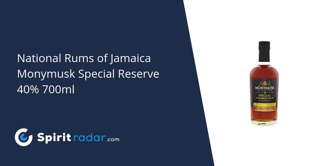 National Rums of Jamaica Monymusk Special Reserve 40% 700ml - Spirit Radar