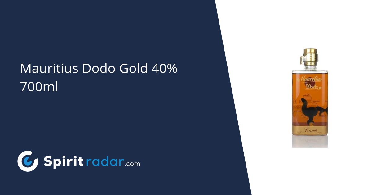 Mauritius Dodo Gold 40% 700ml - Spirit Radar