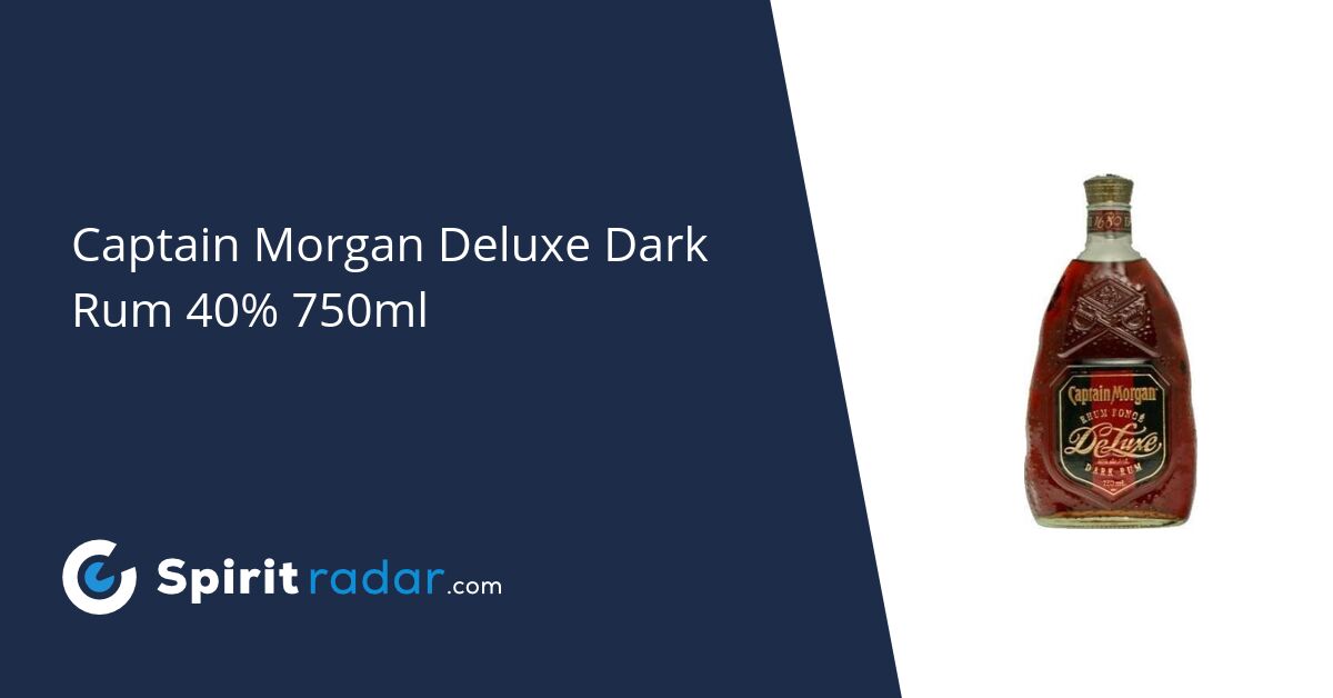 Captain Morgan Deluxe Dark Rum 40% 750ml - Spirit Radar