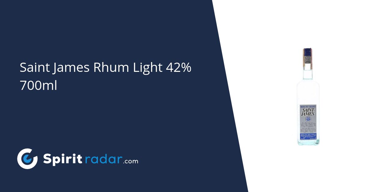 Saint James Rhum Light 42% 700ml - Spirit Radar